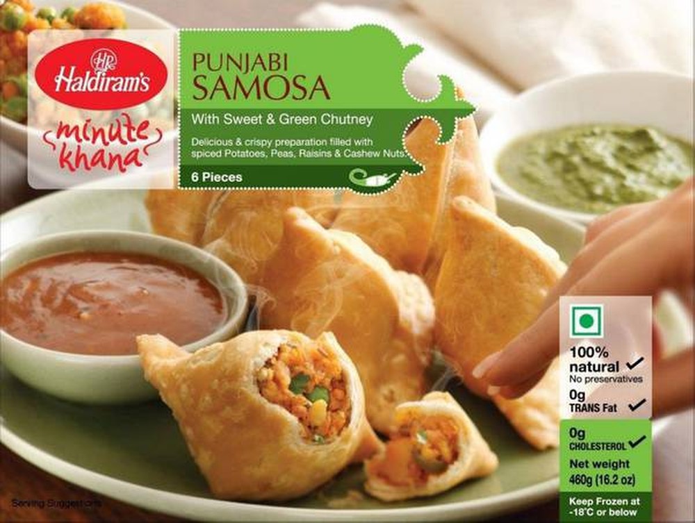 Frozen Punjabi Samosa With Sweet & Green Chutney